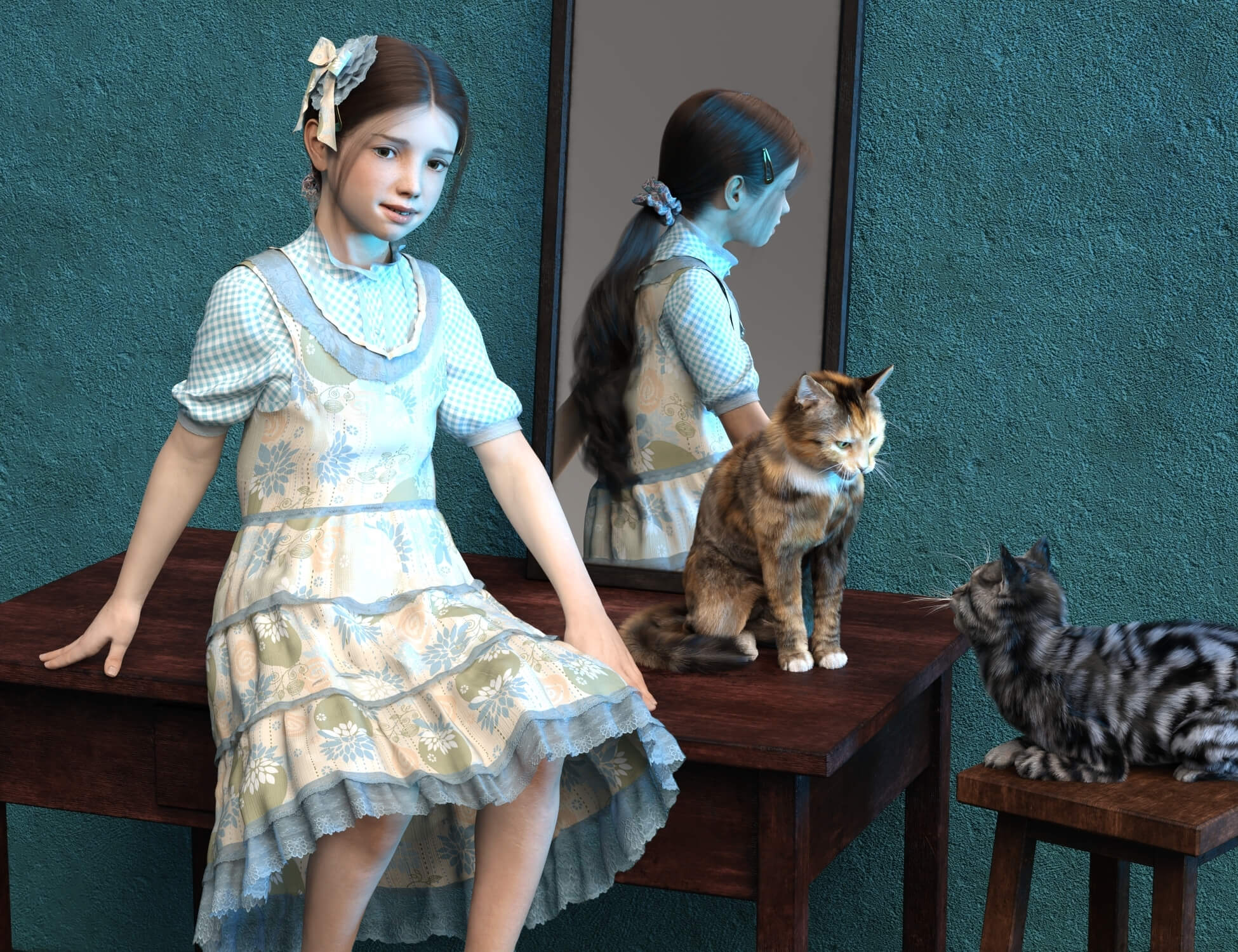 Larissa 3 3D Render, Digital Art by Ghatanothoa