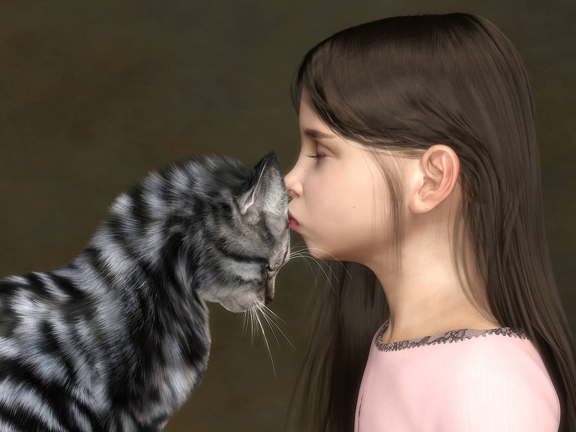 Nastya 5 3D Render, Digital Art by Ghatanothoa