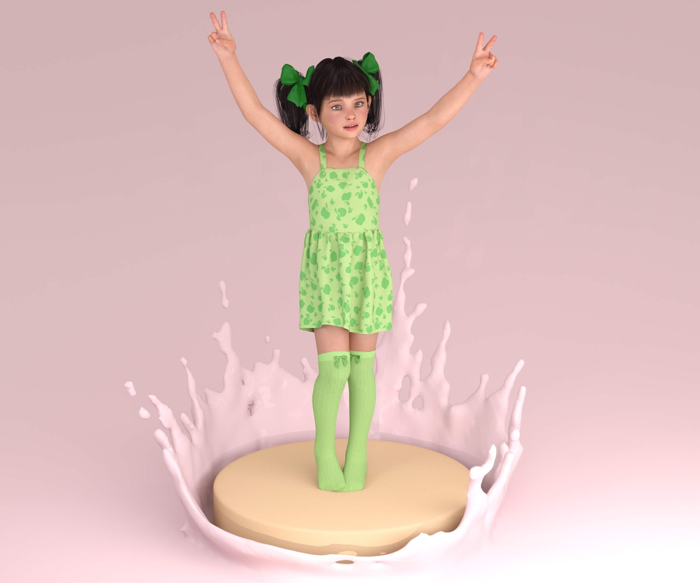 Roxie 2 3D Render, Digital Art by Ghatanothoa