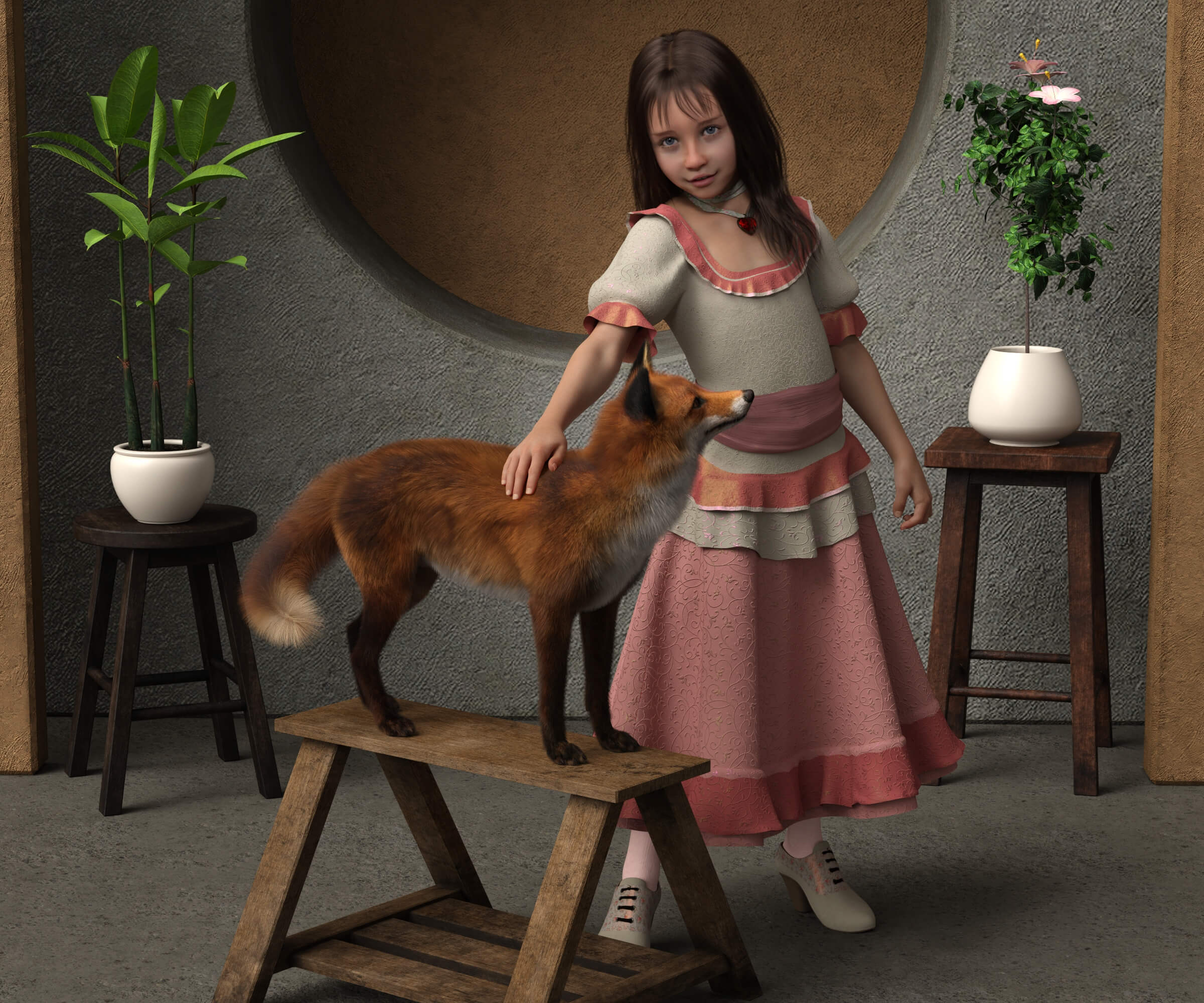 Tallulah 2 3D Render, Digital Art by Ghatanothoa