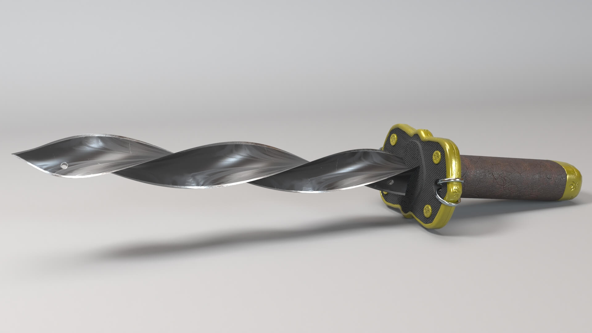 Spiral Dagger - 3D Model by Ghazi_D