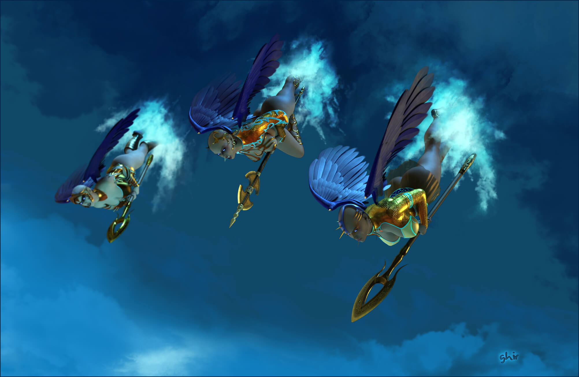 Angels Come 3D Render | RenderHub Gallery