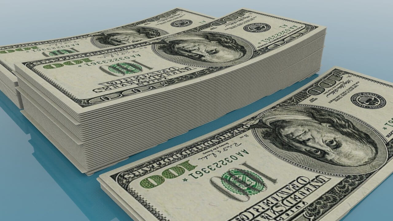 American Dollar - 3D Model by Ghulam Rasool