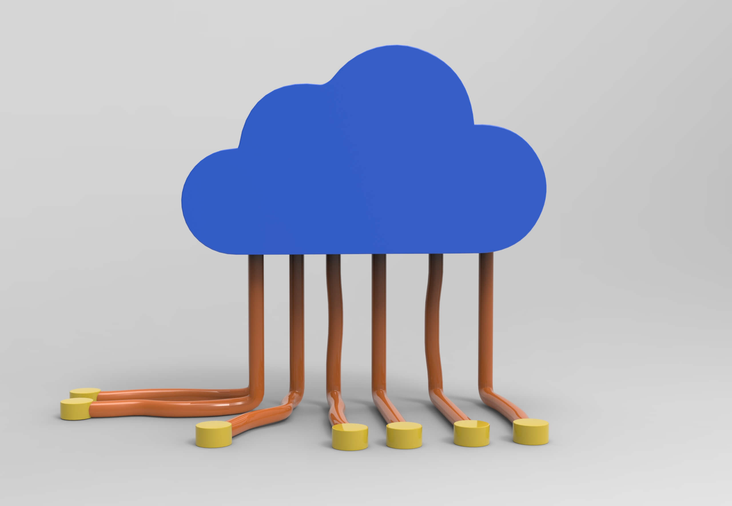Cloud Network 3D Model by Ghulam Rasool