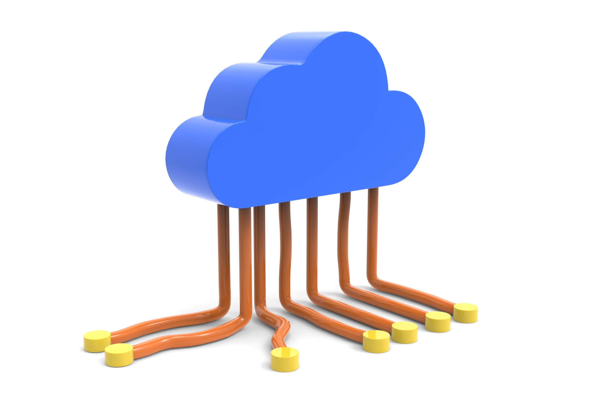 Cloud Network 3D Model by Ghulam Rasool