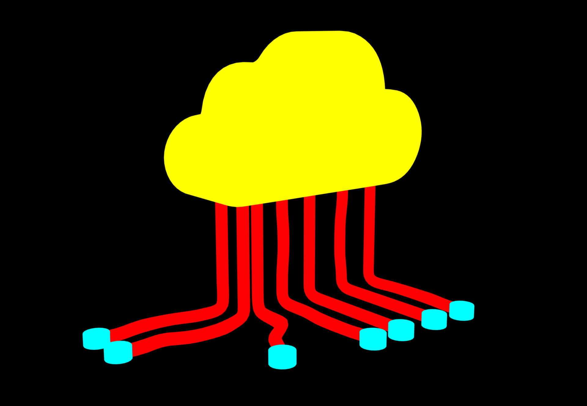 Cloud Network 3D Model by Ghulam Rasool