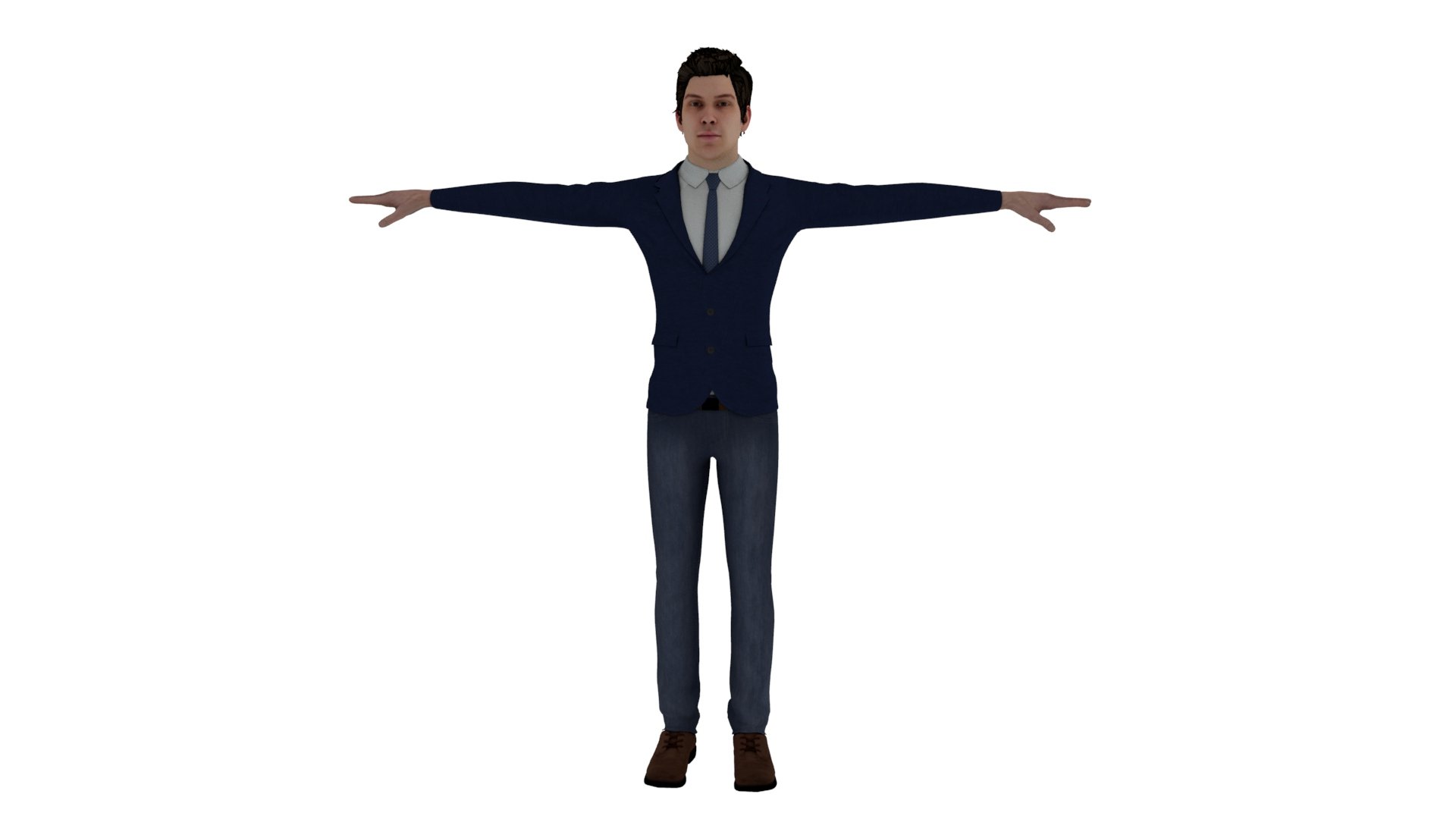 Office Man - 3D Model by Ghulam Rasool