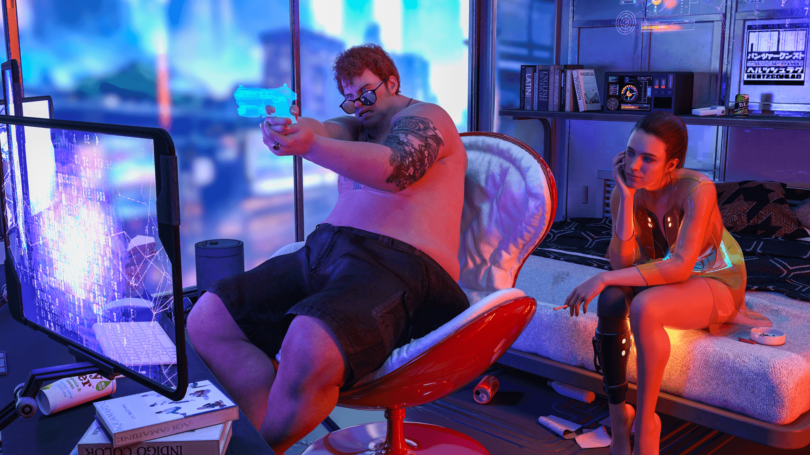 A glimpse of the future. 3D Render, Digital Art by giant dwarf