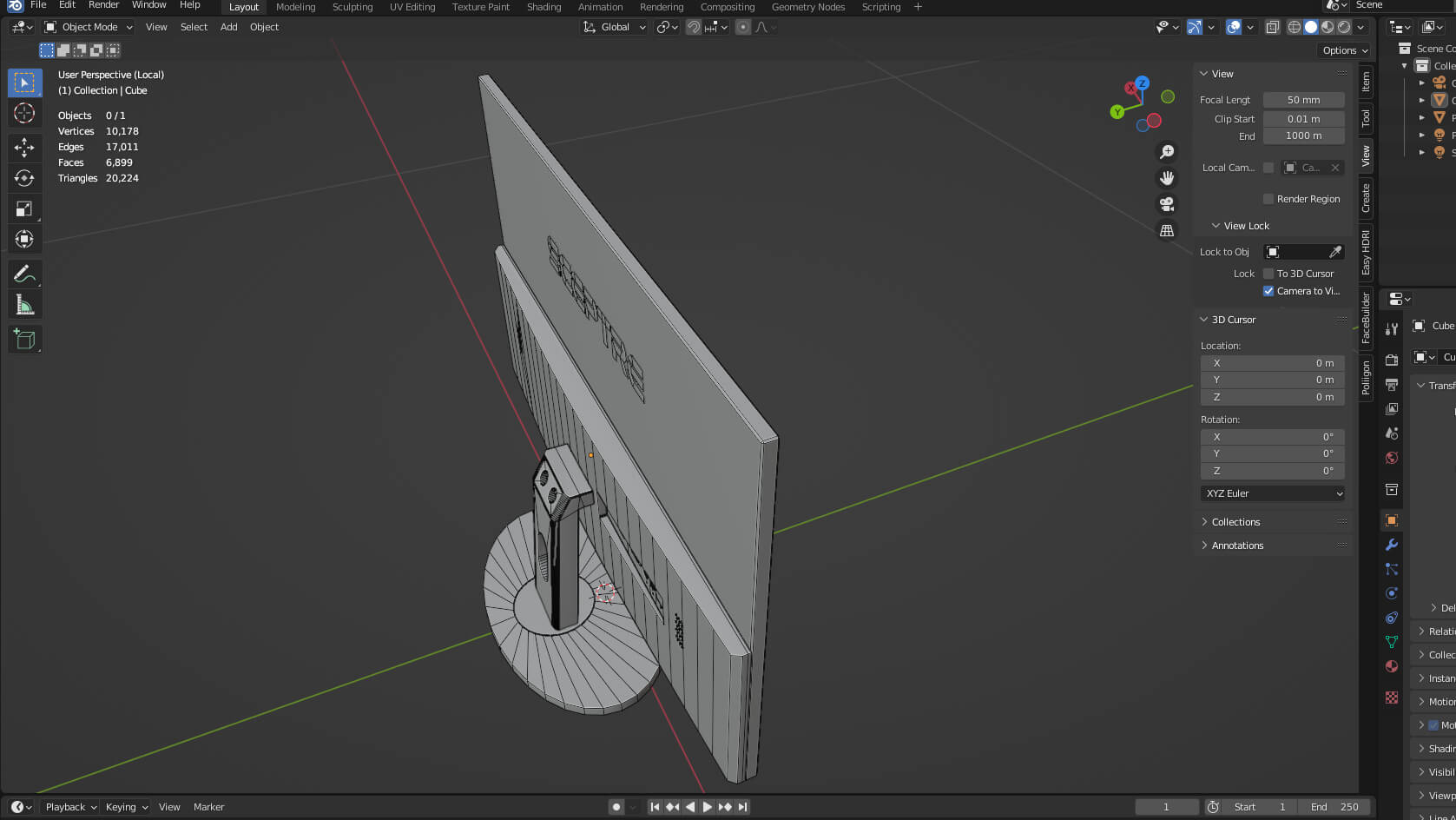 Desktop Monitor - 3D Model by Gibson K