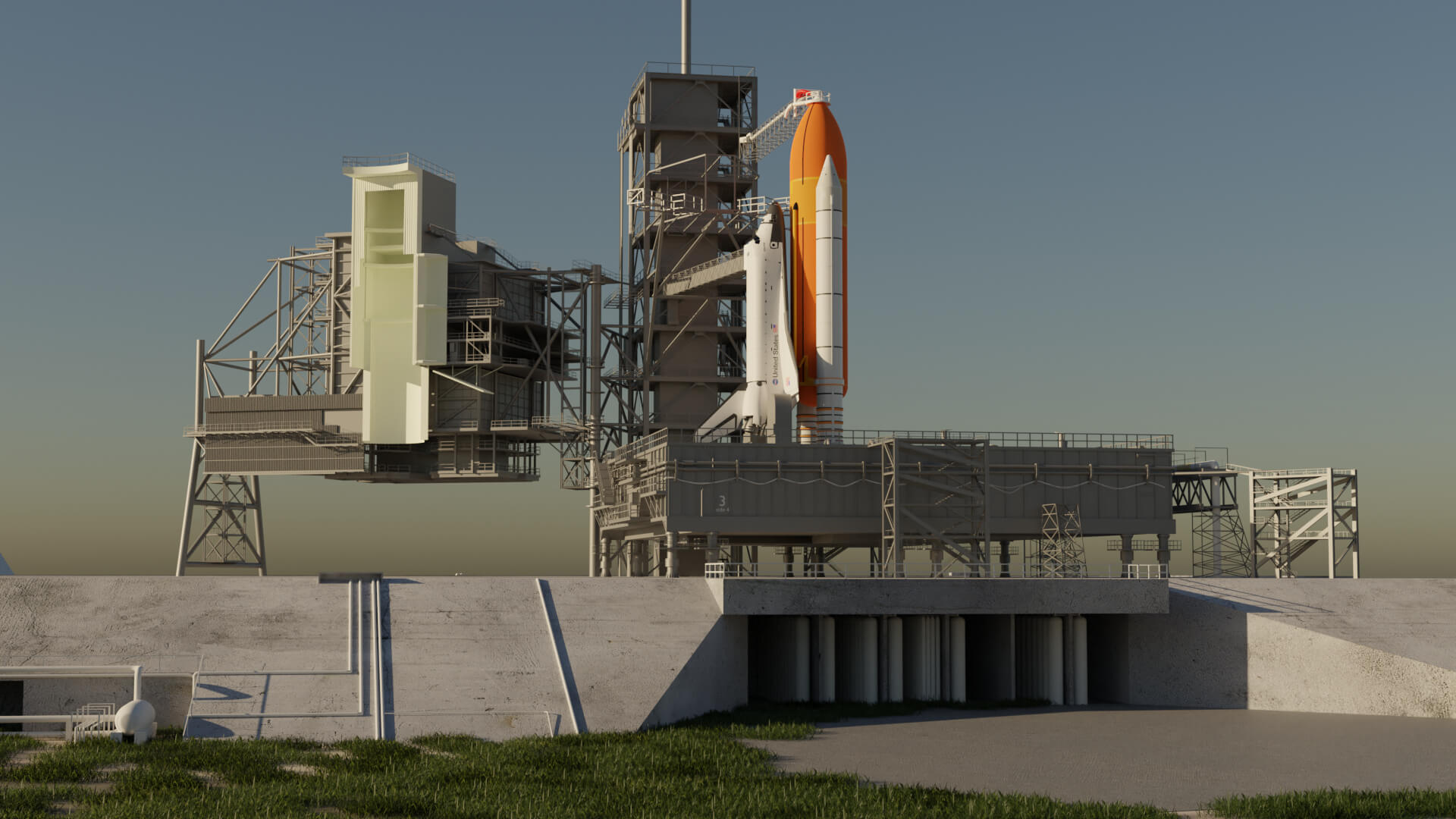 Kennedy Space Center Launch Complex 39-A 3D Model by Gibson K