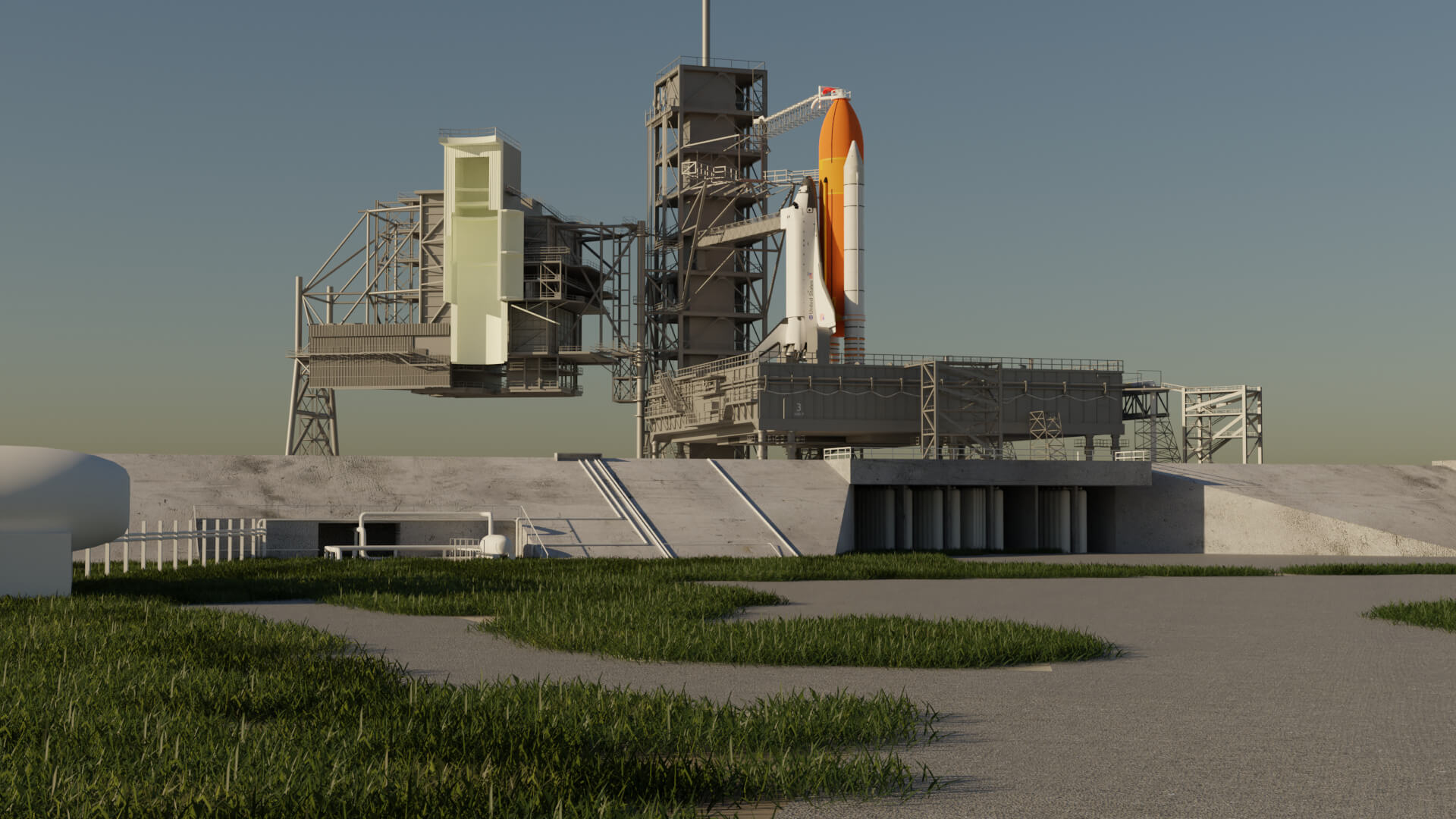 Kennedy Space Center Launch Complex 39-A 3D Model by Gibson K