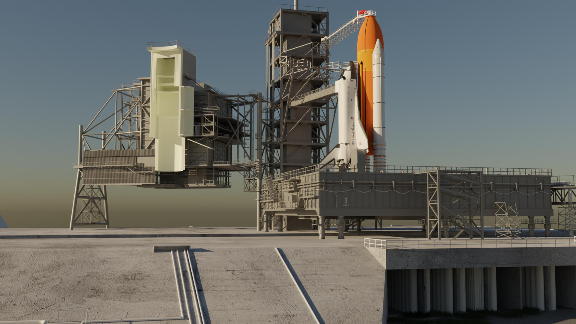 Kennedy Space Center Launch Complex 39-A 3D Model by Gibson K