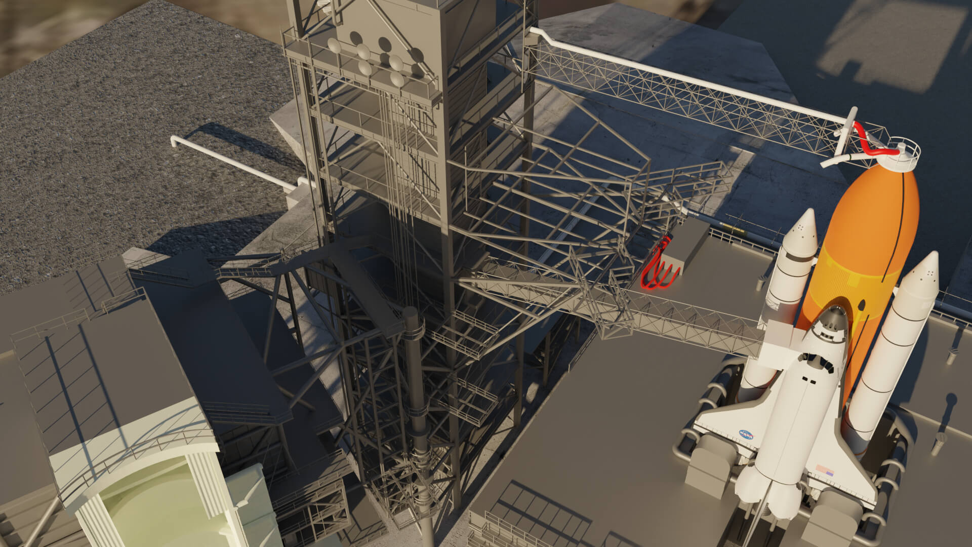 Kennedy Space Center Launch Complex 39-A 3D Model by Gibson K