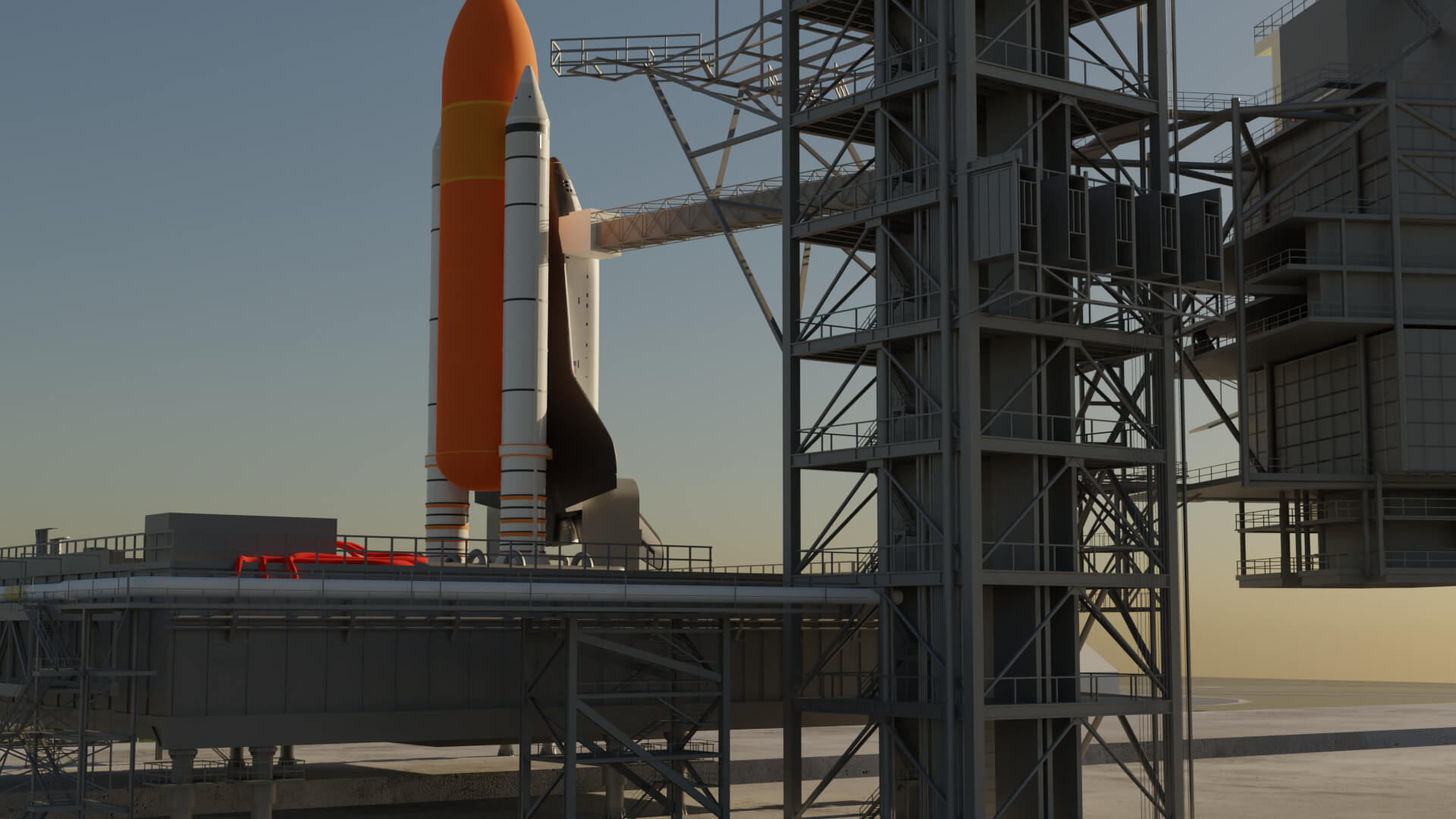 Kennedy Space Center Launch Complex 39-A 3D Model by Gibson K