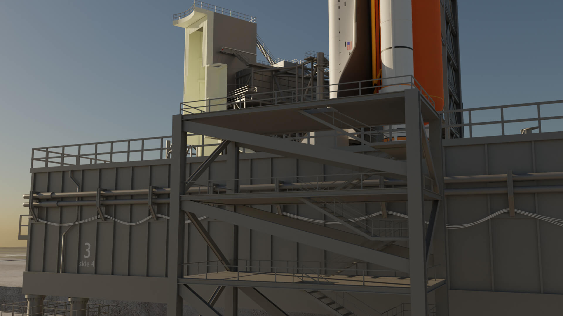 Kennedy Space Center Launch Complex 39-A 3D Model by Gibson K
