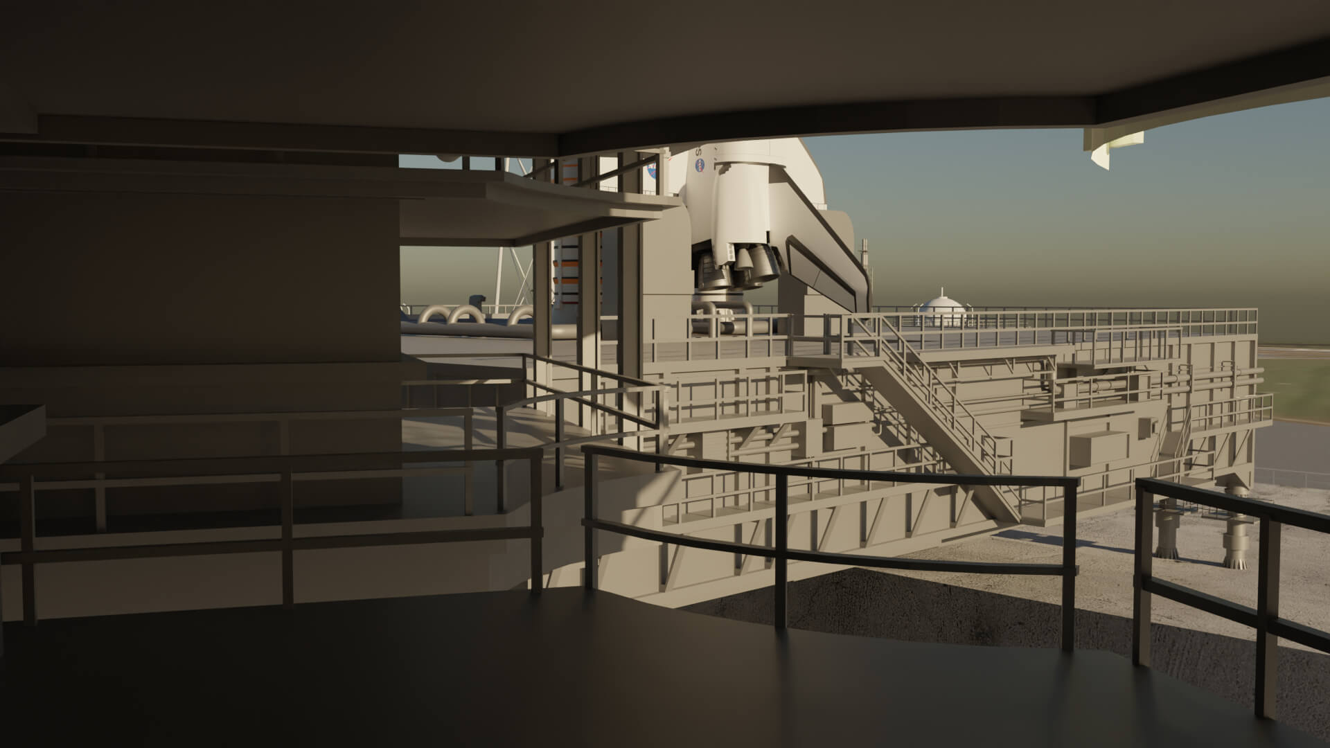 Kennedy Space Center Launch Complex 39-A 3D Model by Gibson K