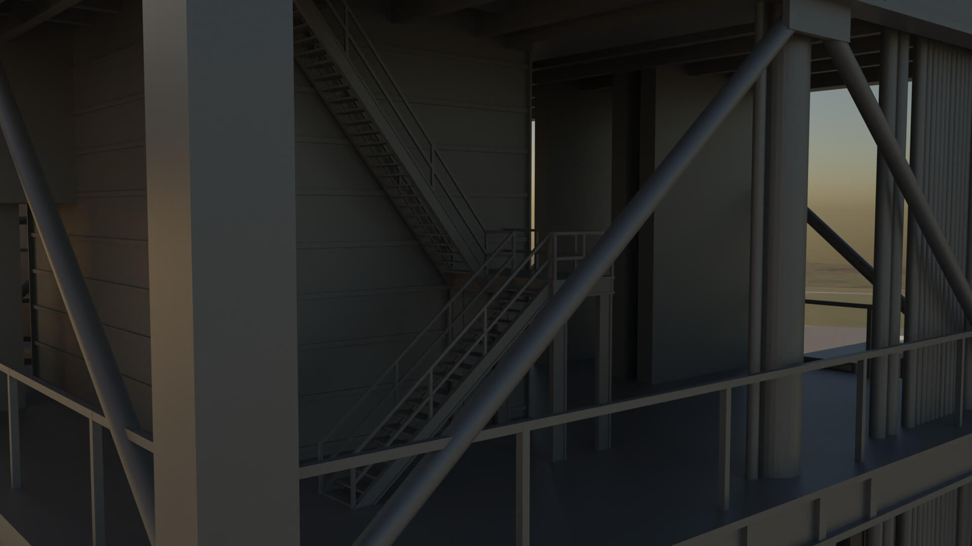 Kennedy Space Center Launch Complex 39-A 3D Model by Gibson K