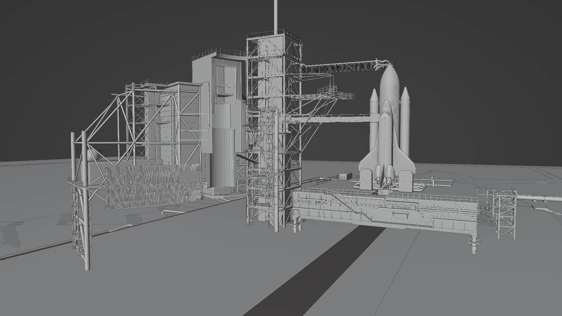 Kennedy Space Center Launch Complex 39-A 3D Model by Gibson K