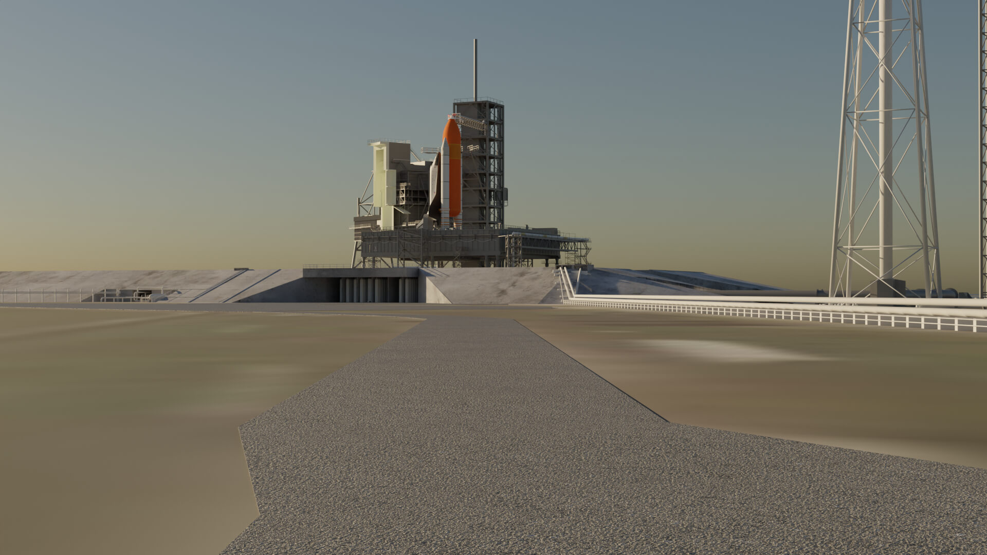 Kennedy Space Center Launch Complex 39-A 3D Model by Gibson K