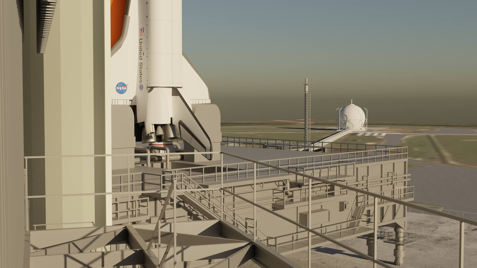 Kennedy Space Center Launch Complex 39-A 3D Model by Gibson K