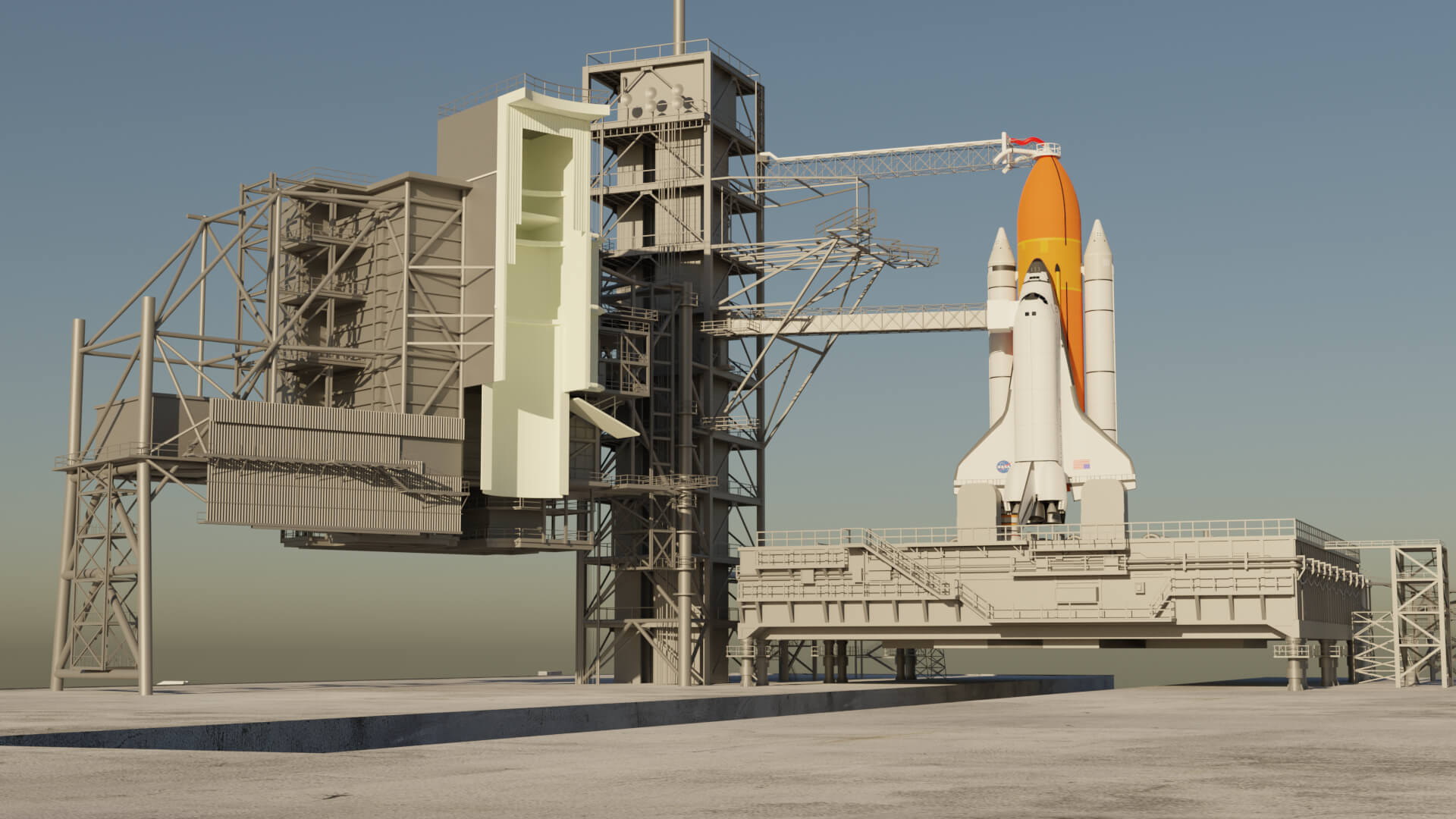 Kennedy Space Center Launch Complex 39-A 3D Model by Gibson K