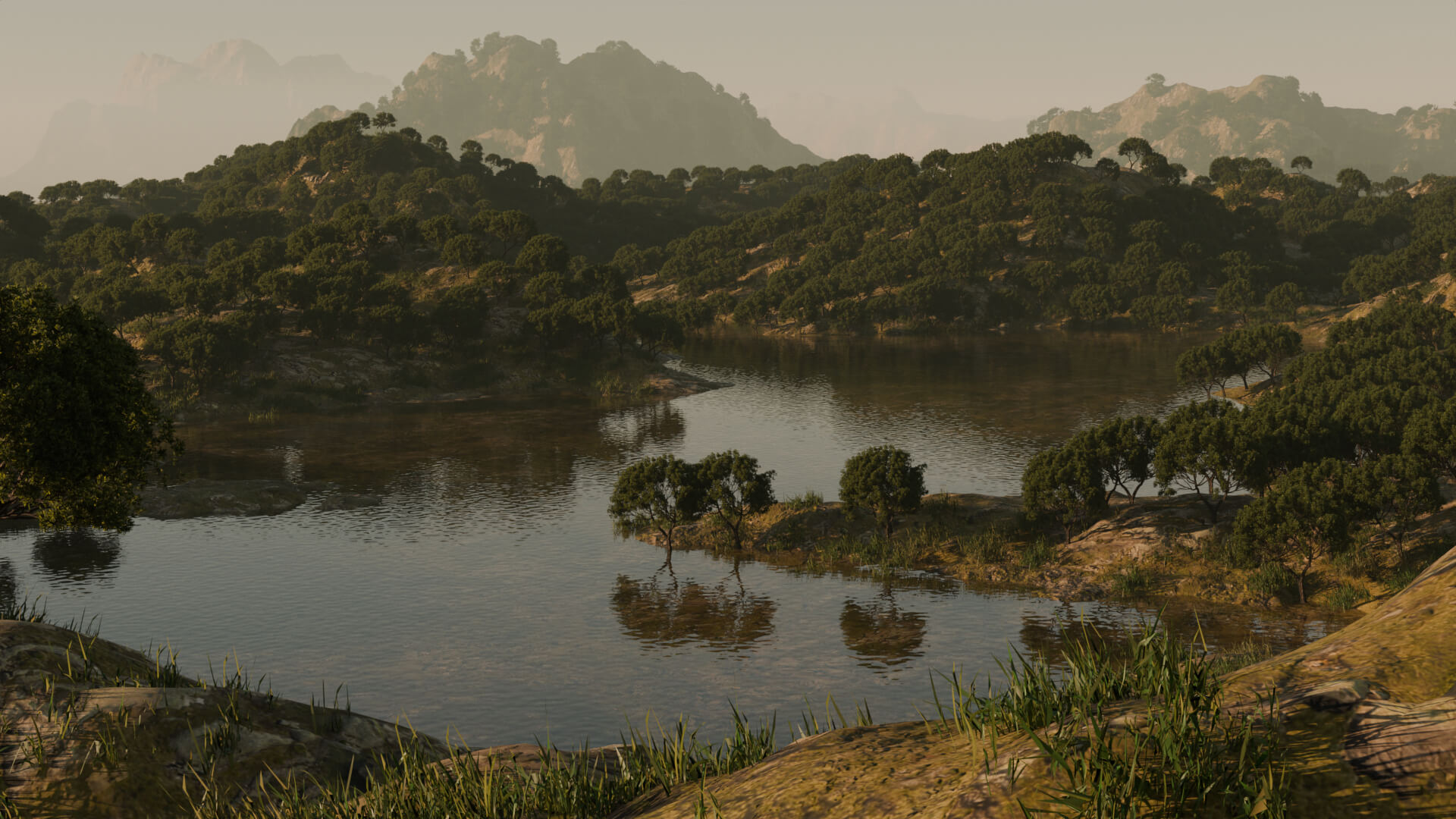 Lake Environment - 3D Model by Gibson K