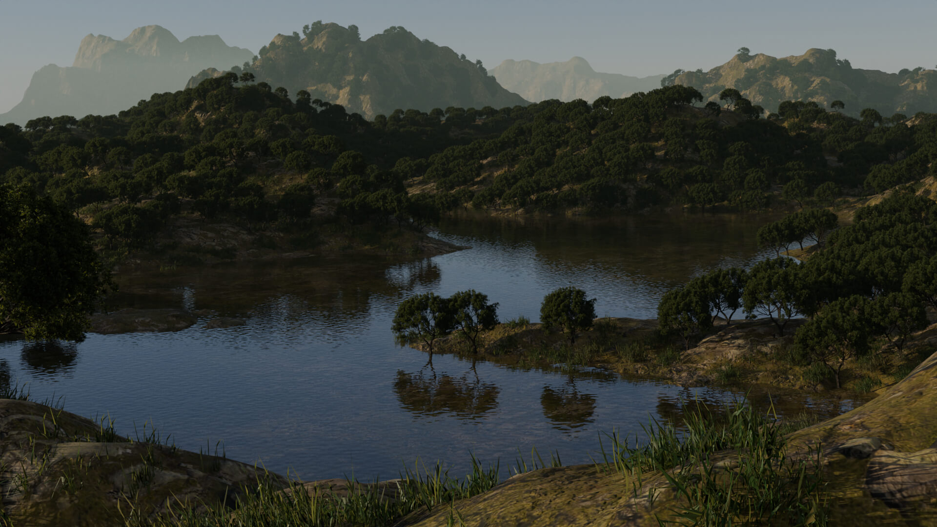 Lake Environment - 3D Model by Gibson K