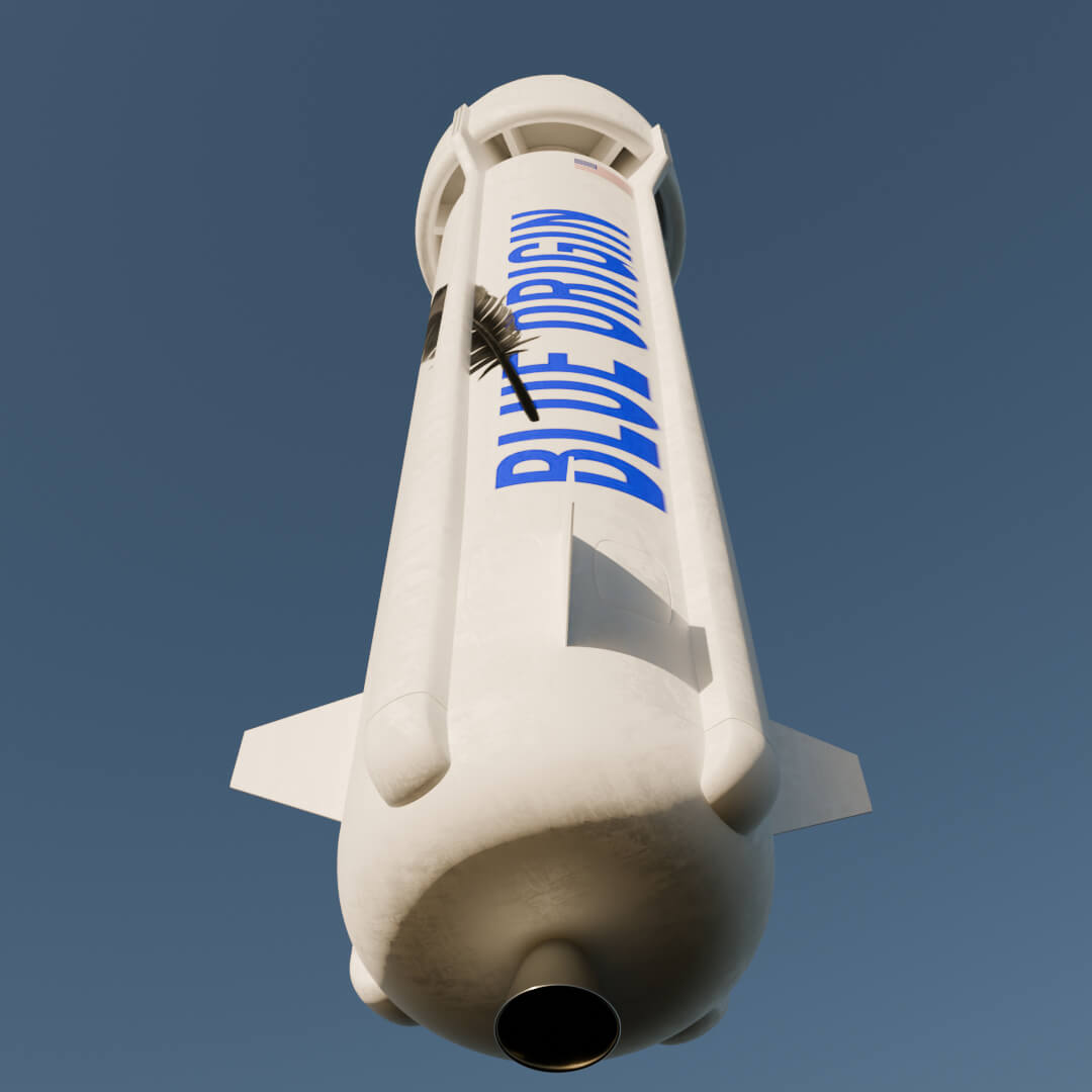 Blue Origin New Shepard - 3D Model by Gibson K