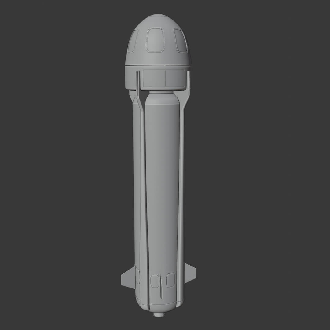 Blue Origin New Shepard - 3D Model by Gibson K
