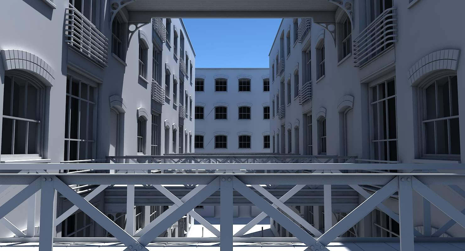 Alley Way - 3D Model by Giimann