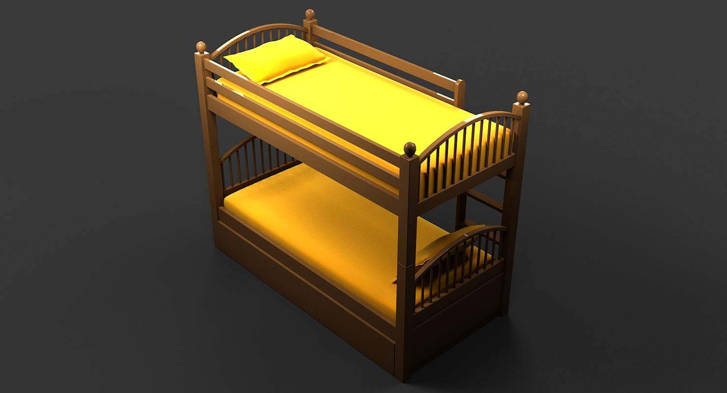Bunk Bed - 3D Model by Giimann