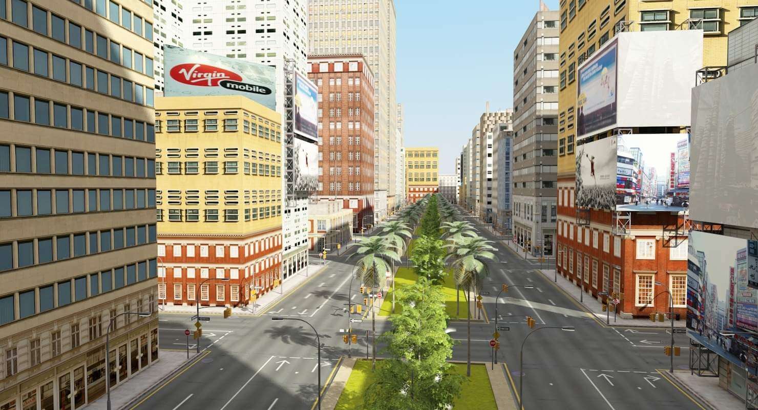 City Streets - 3D Model by Giimann