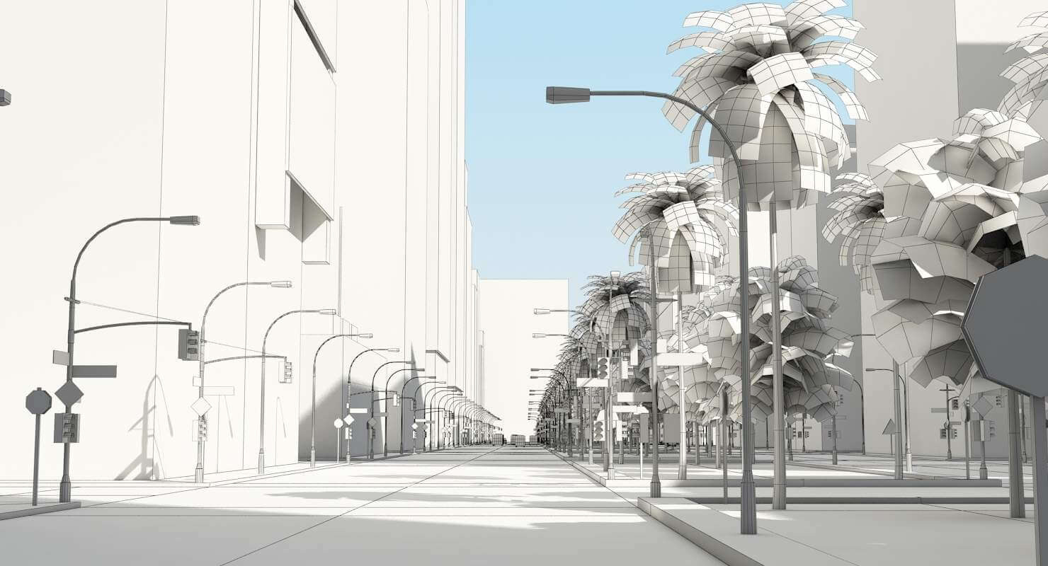 City Streets - 3D Model by Giimann