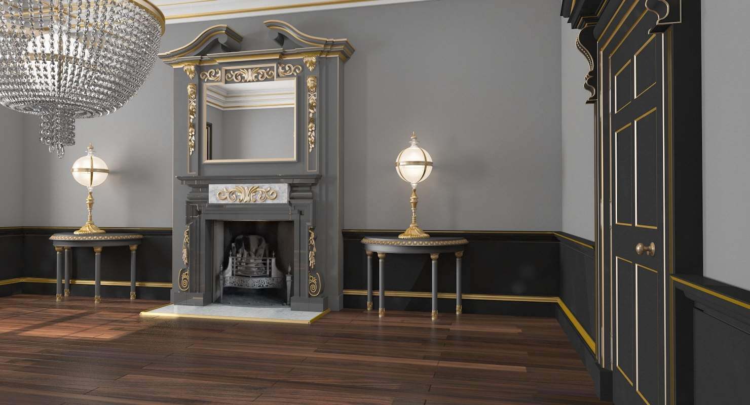 Classic Interior - 3D Model by Giimann