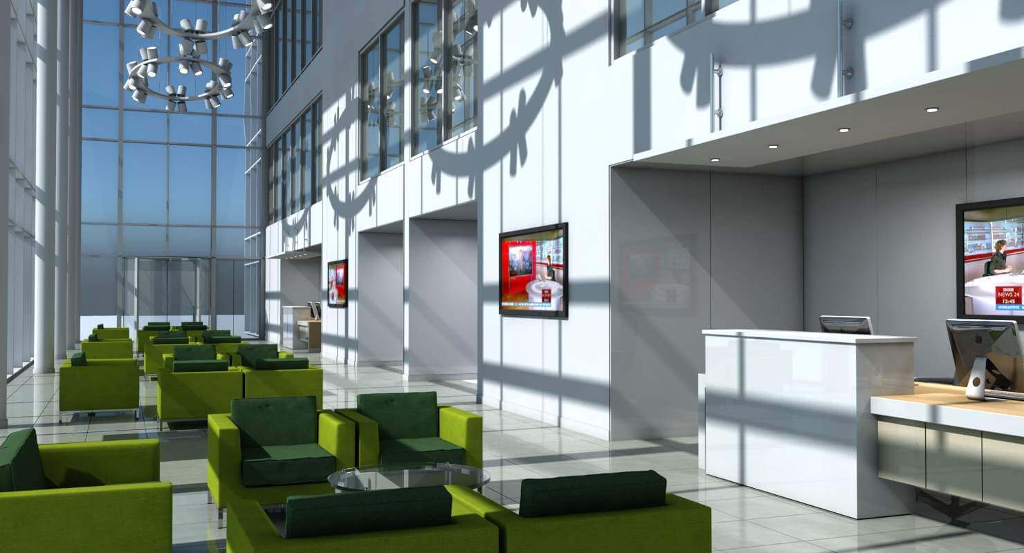 Entrance Reception Scene - 3D Model by Giimann