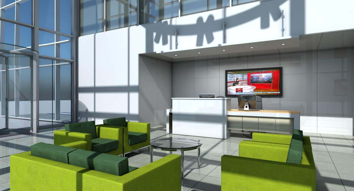 Entrance Reception Scene - 3D Model by Giimann