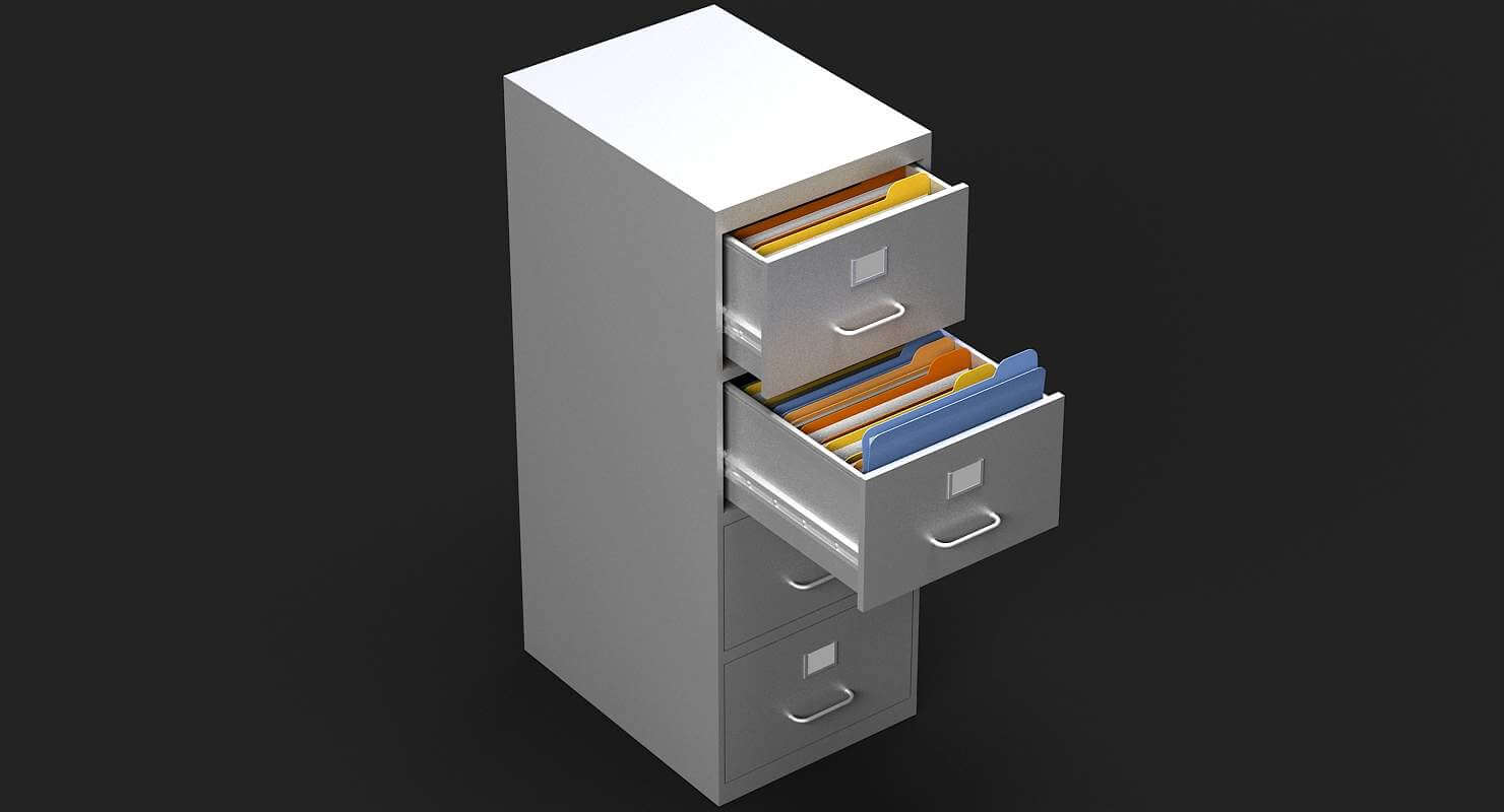 Filing Cabinet - 3D Model by Giimann