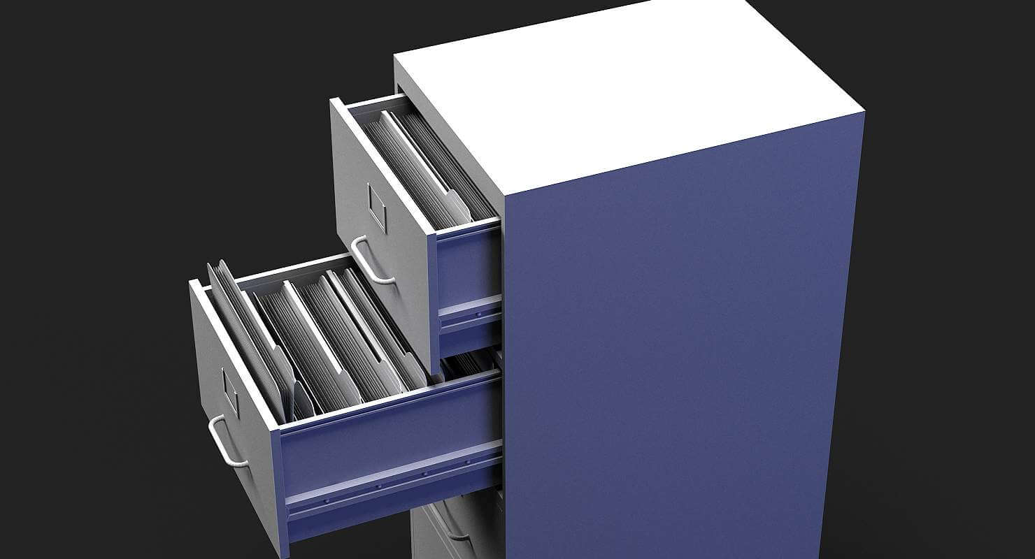 Filing Cabinet - 3D Model by Giimann