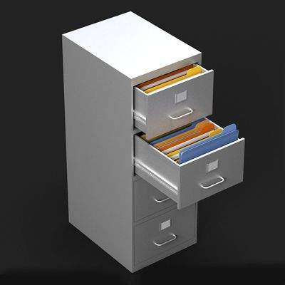 Filing Cabinet - 3D Model by Giimann