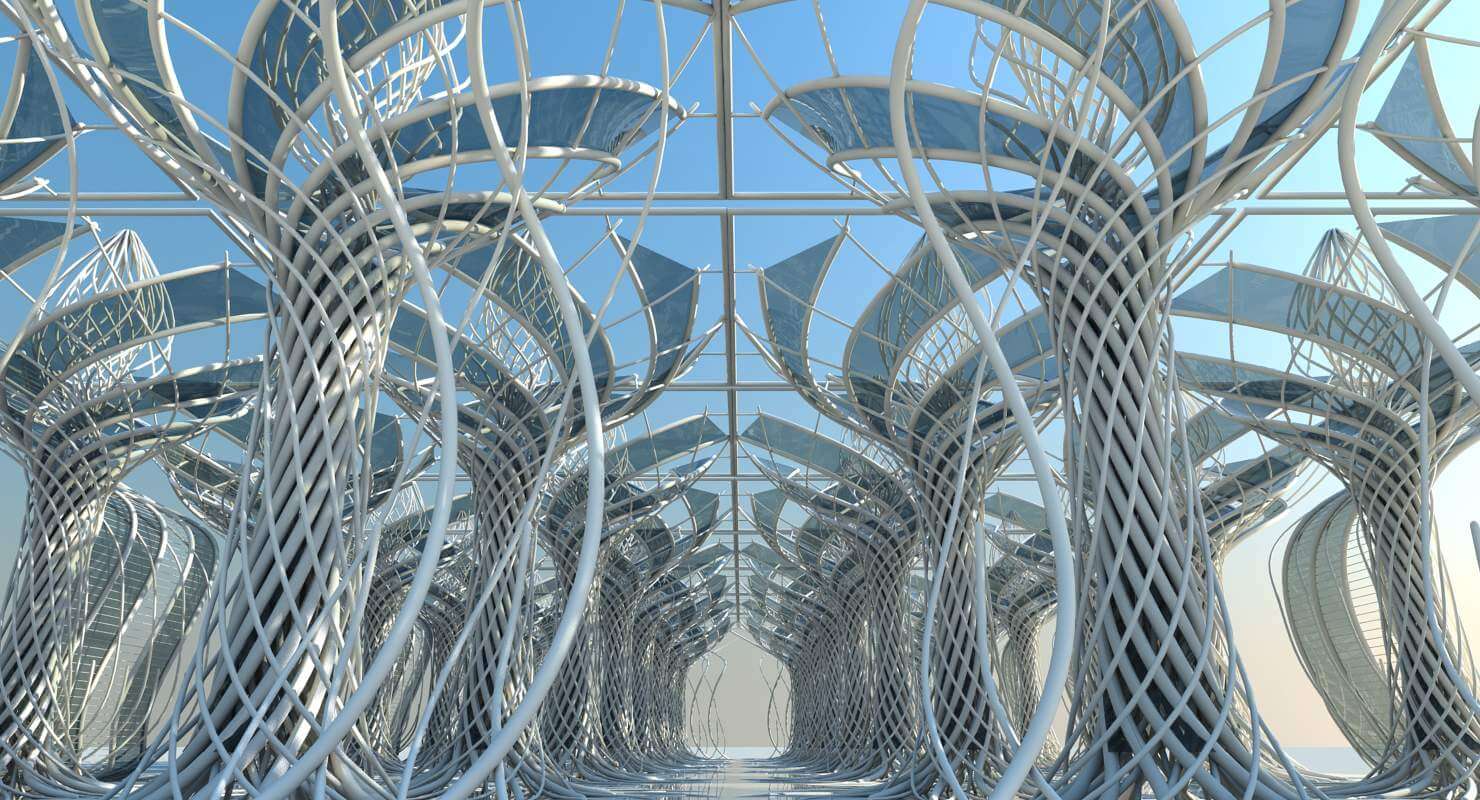 Futuristic Architectural Interior - 3D Model by Giimann