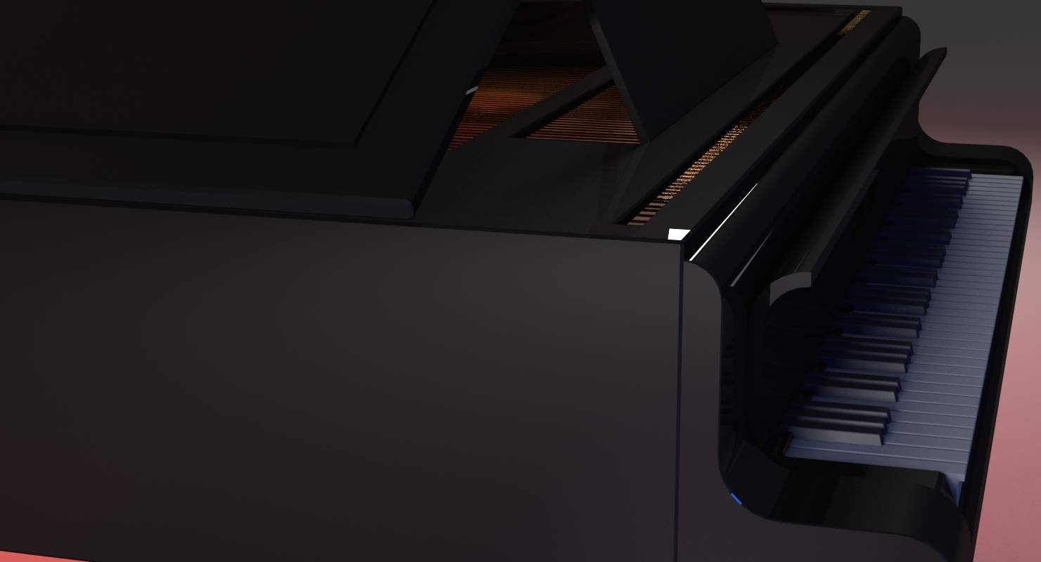 Grand Piano - 3D Model by Giimann