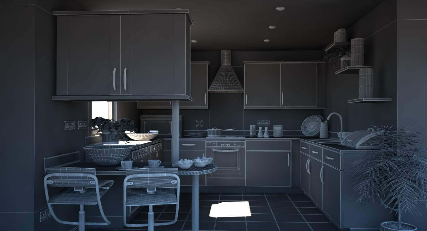 Kitchen - 3D Model by Giimann