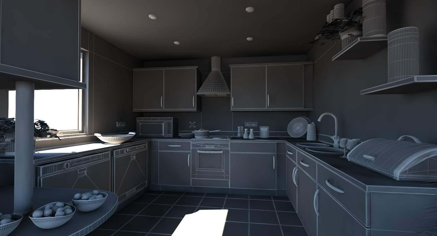 Kitchen - 3D Model by Giimann
