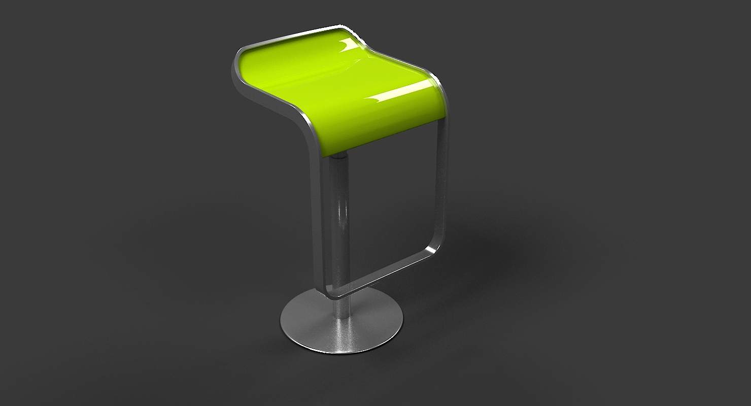 Lem Stool - 3D Model by Giimann