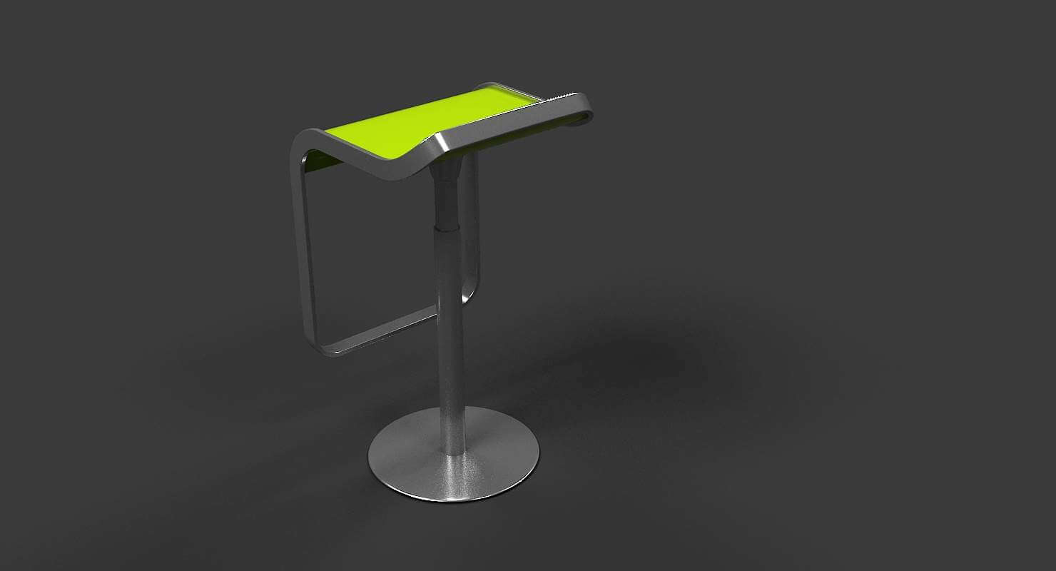 Lem Stool - 3D Model by Giimann
