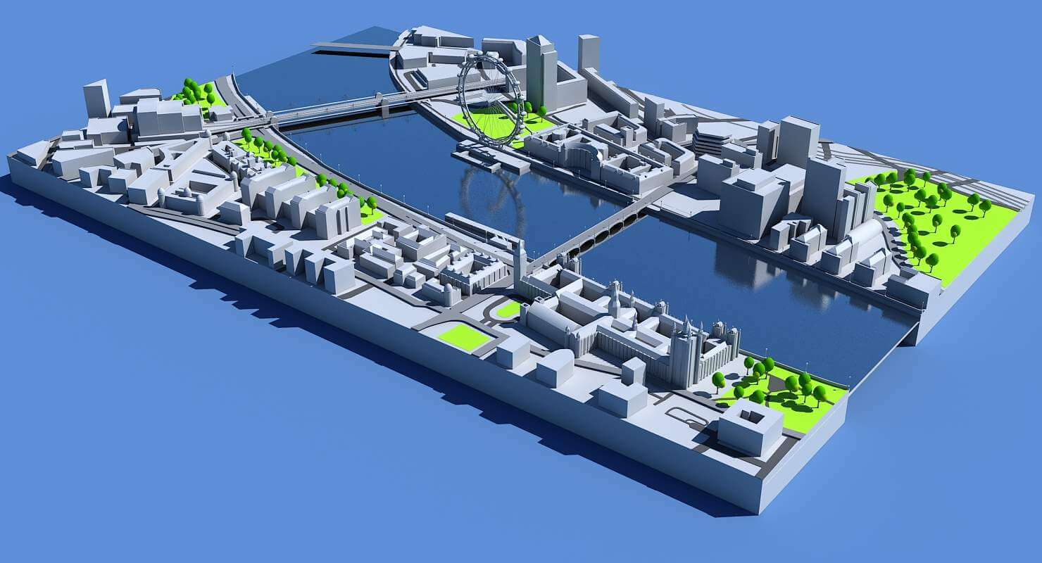 London - 3D Model by Giimann