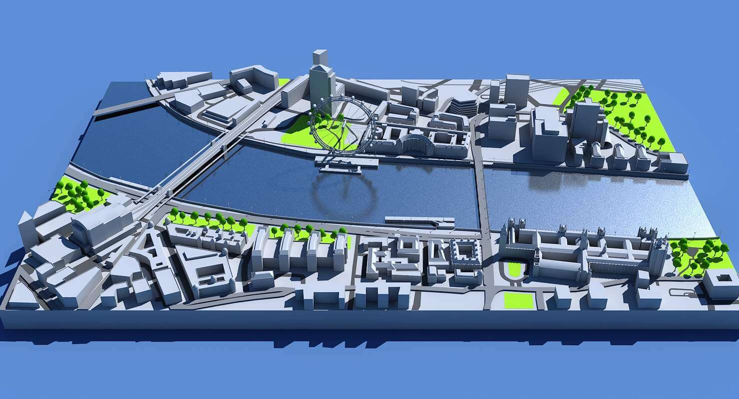 London - 3D Model by Giimann