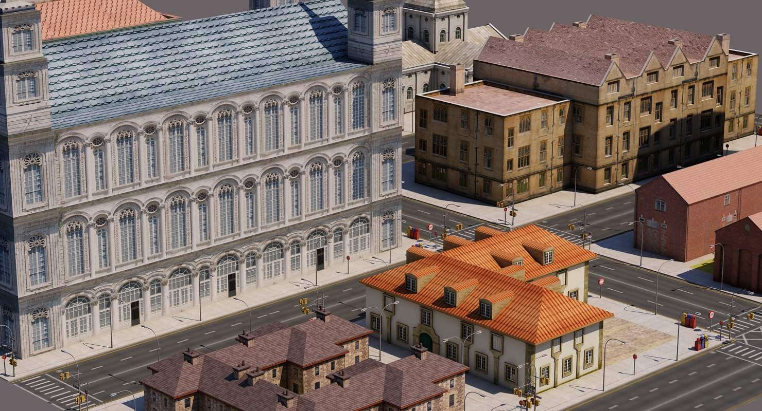 City Block - 3D Model by Giimann