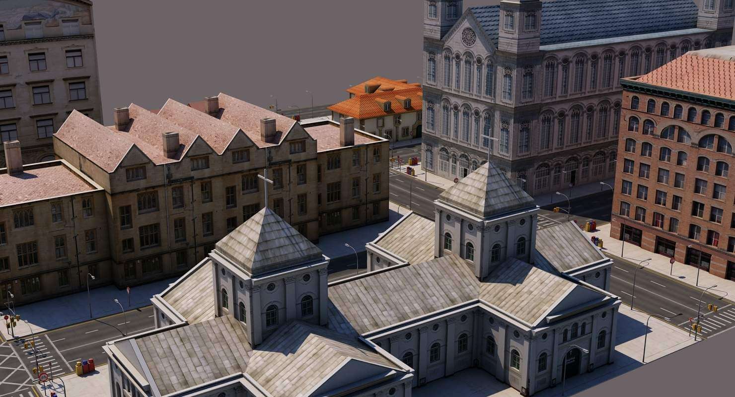 City Block - 3D Model by Giimann