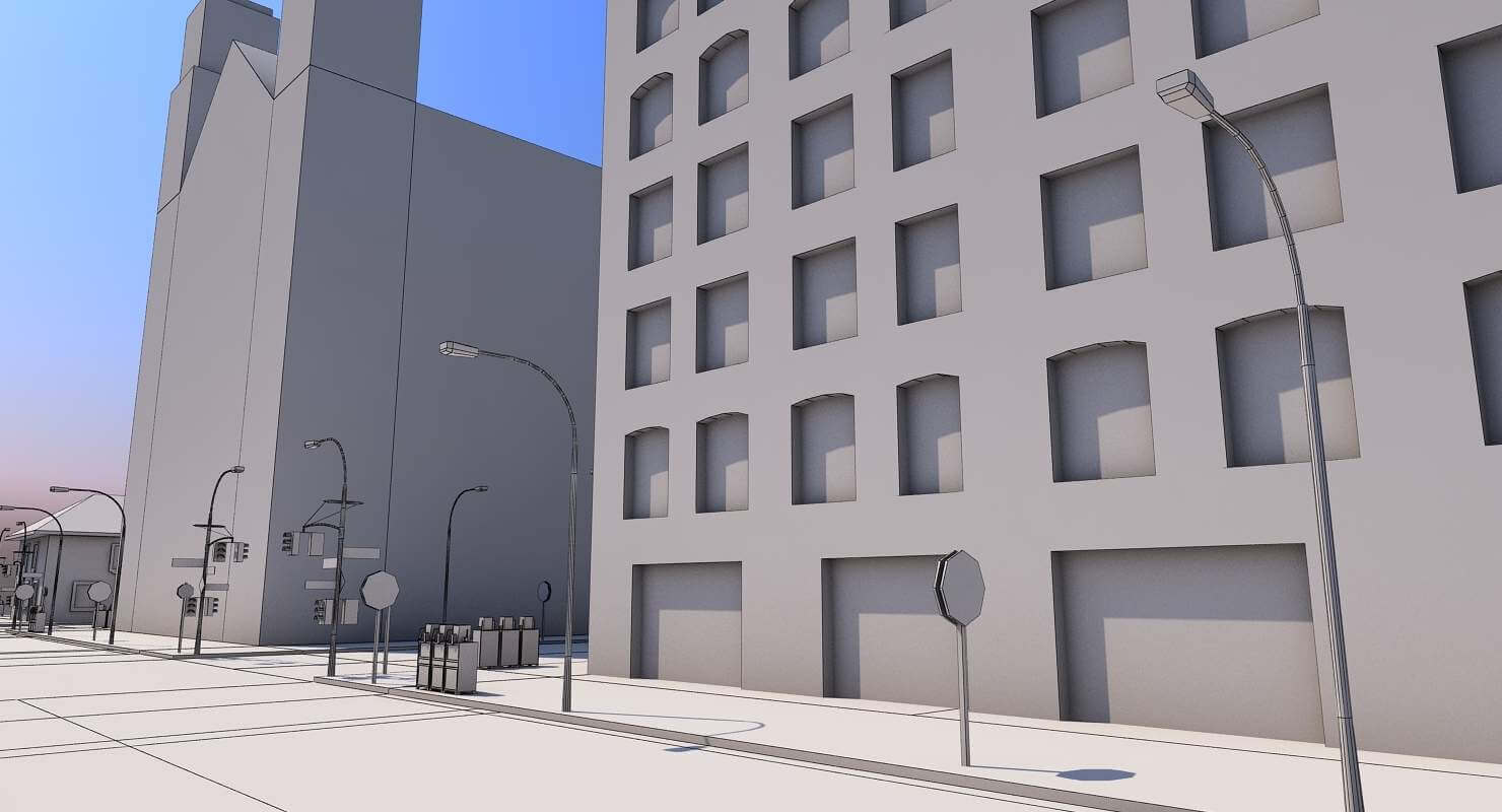 City Block - 3D Model by Giimann